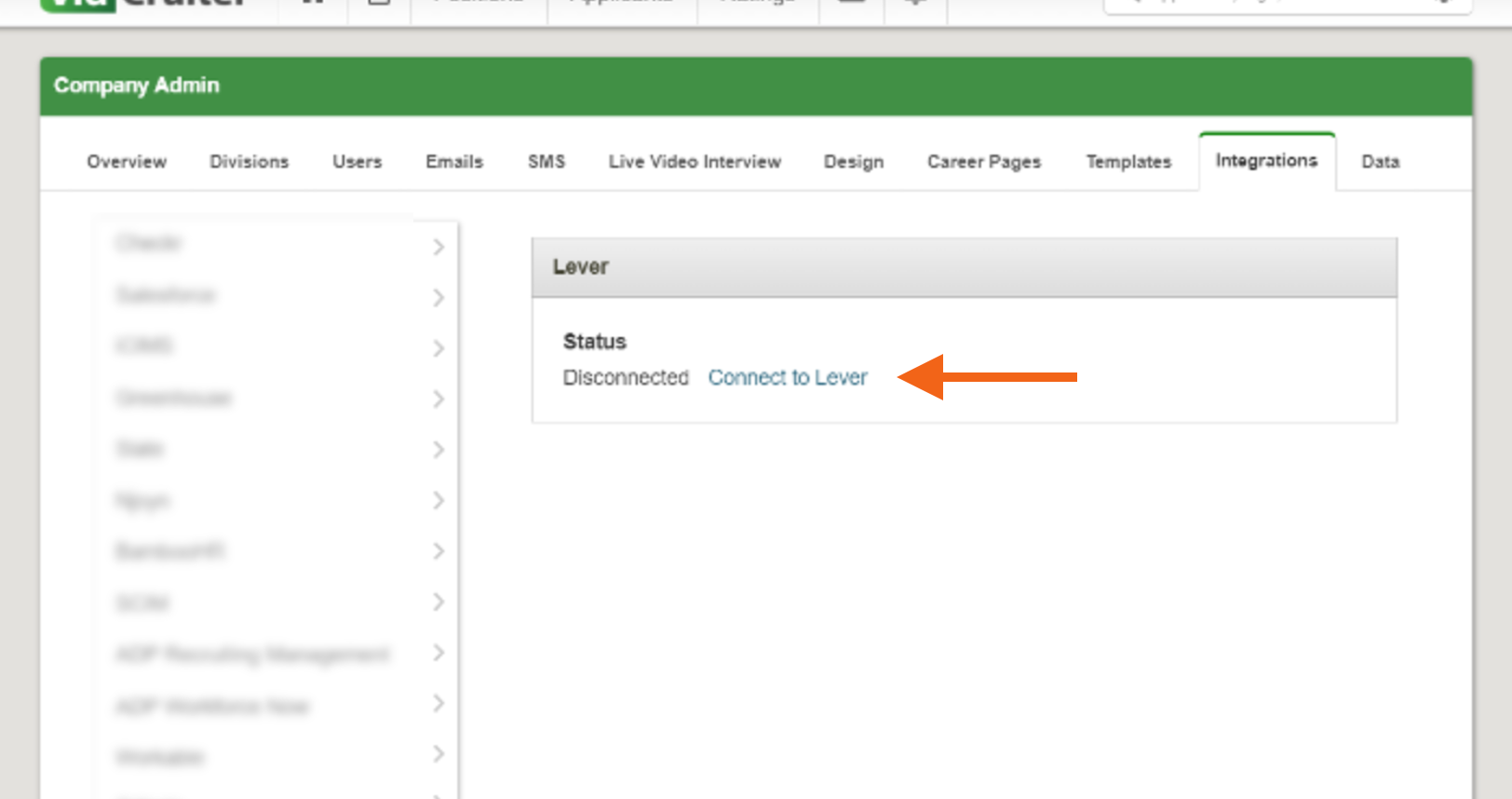 Enabling and using the VidCruiter integration – Lever Support