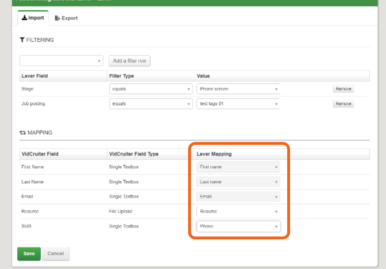 Enabling and using the VidCruiter integration – Lever Support