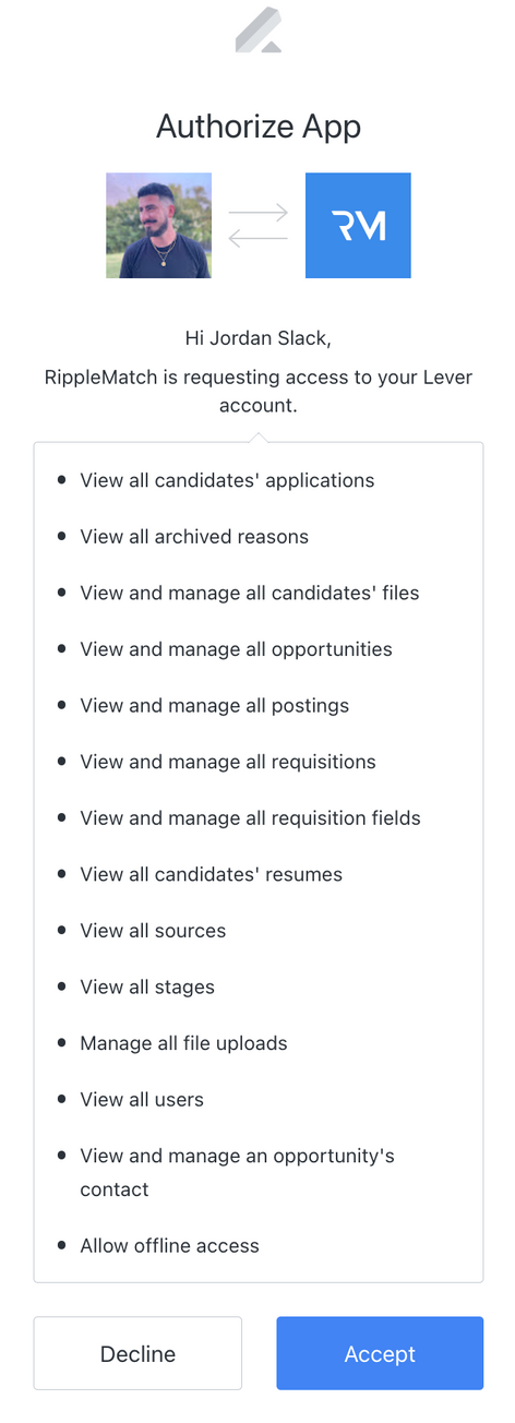 Enabling and using the RippleMatch integration – Lever Support