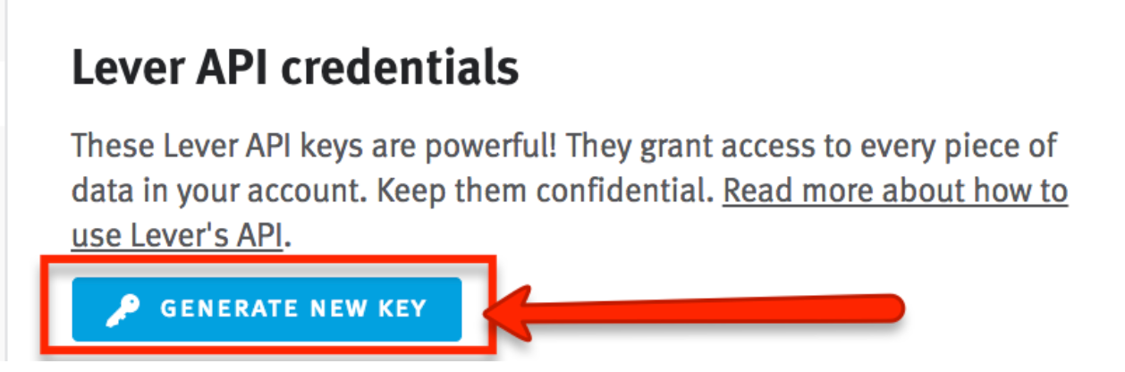 Enabling the Knoetic integration – Lever Support