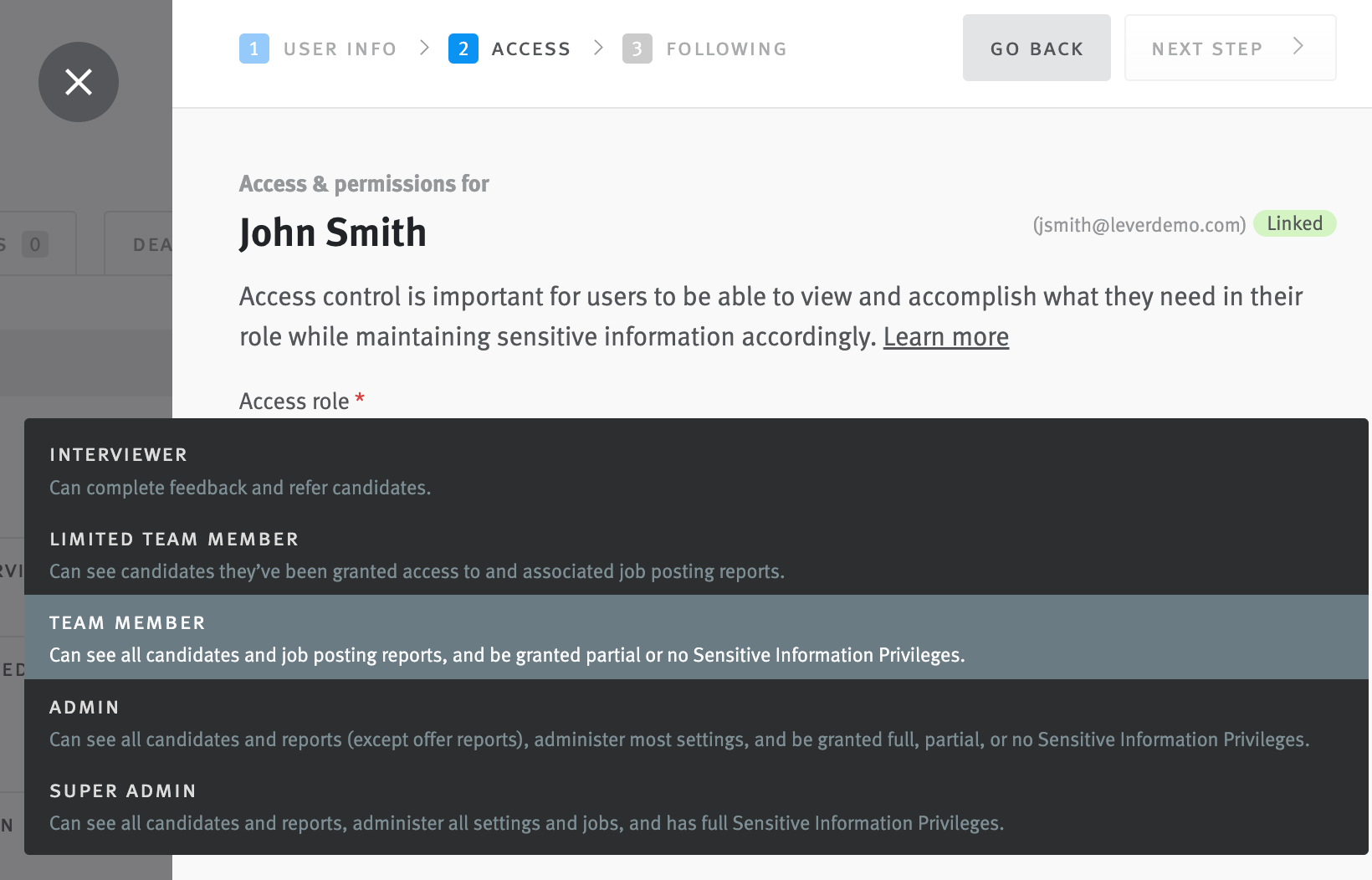 Adding and managing users – Lever Support