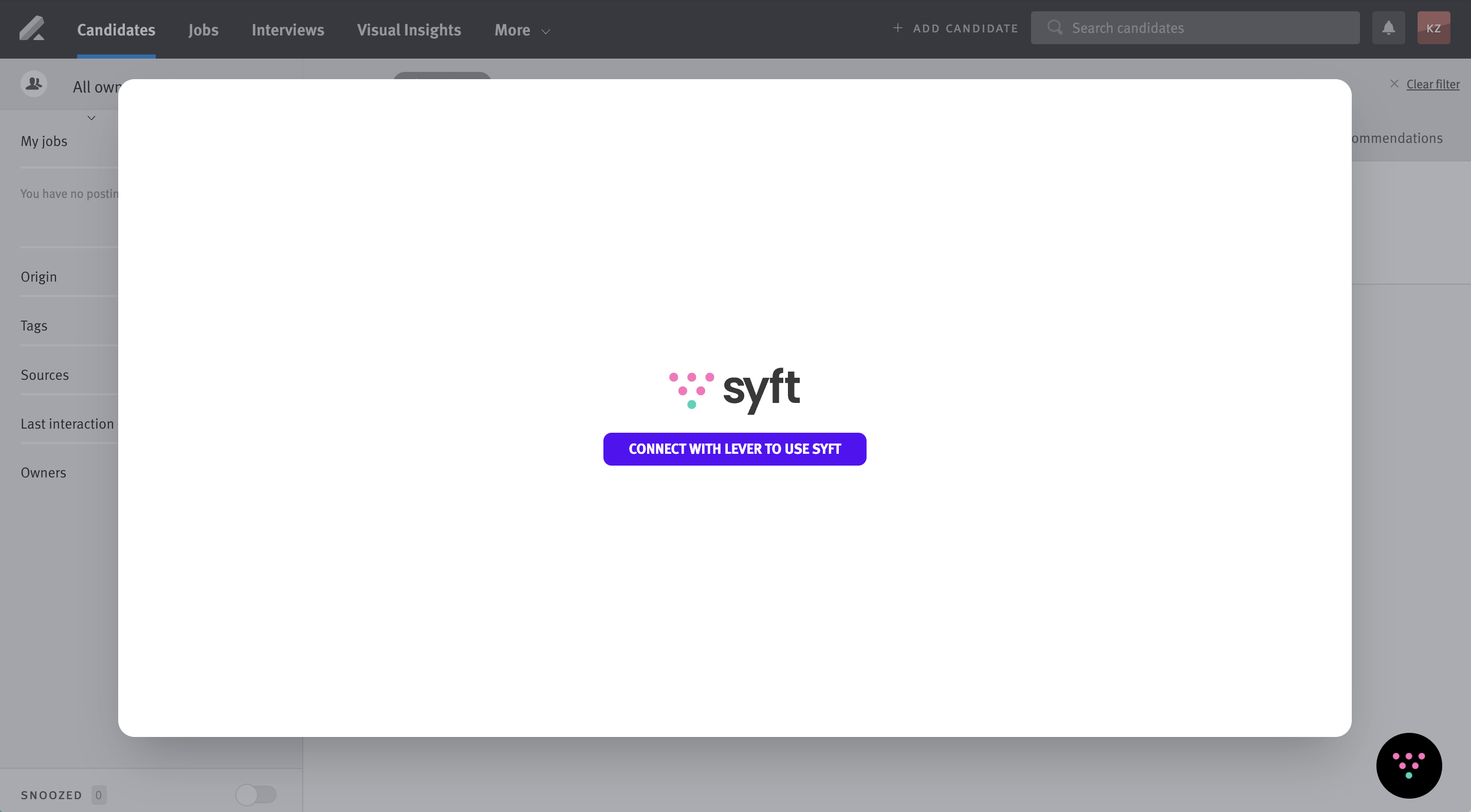 Enabling and using the Syft integration – Lever Support