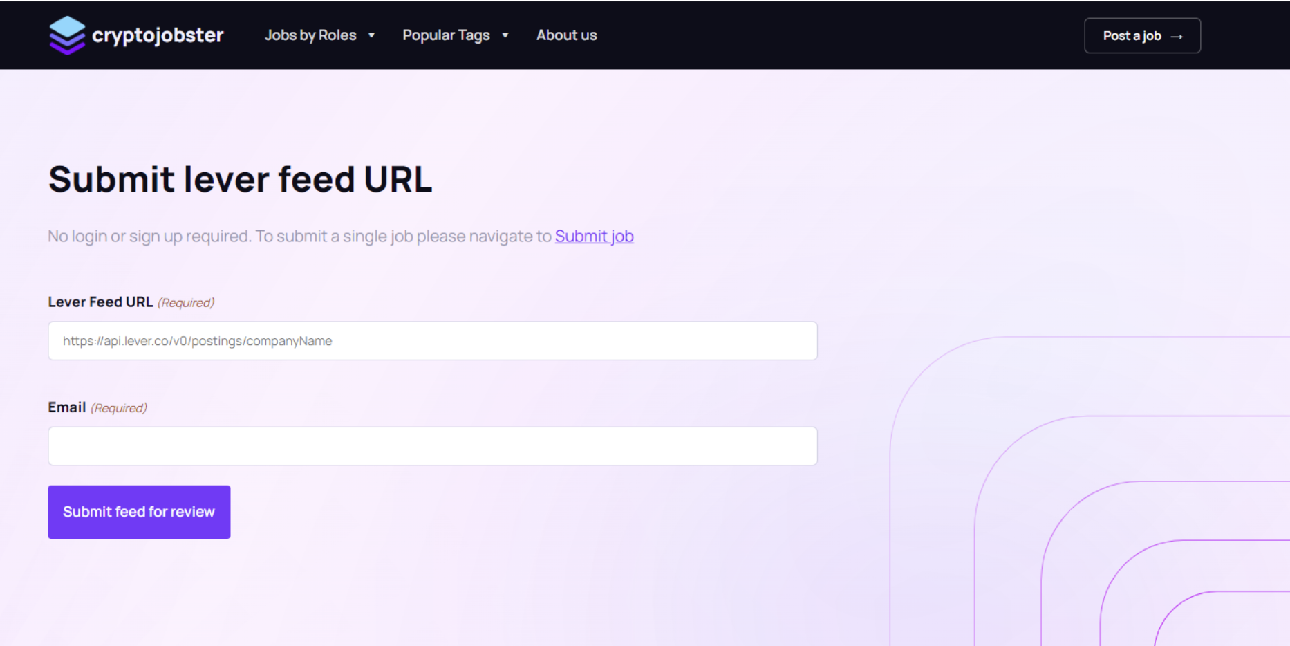 Enabling the CryptoJobster.com integration – Lever Support