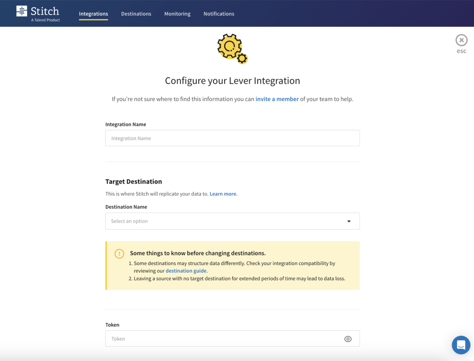 Enabling and using the Stitch integration – Lever Support