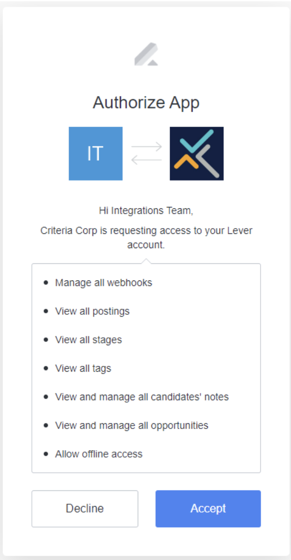 Enabling and using the Criteria Corp integration – Lever Support