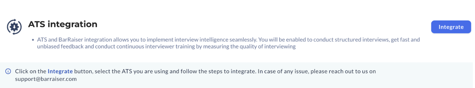 Enabling and using the BarRaiser Interview Intelligence integration ...