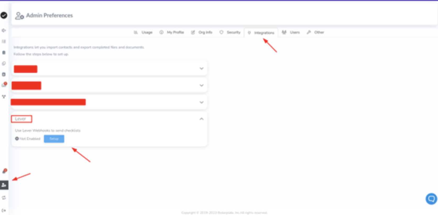 Enabling and using the Boilerplate integration – Lever Support