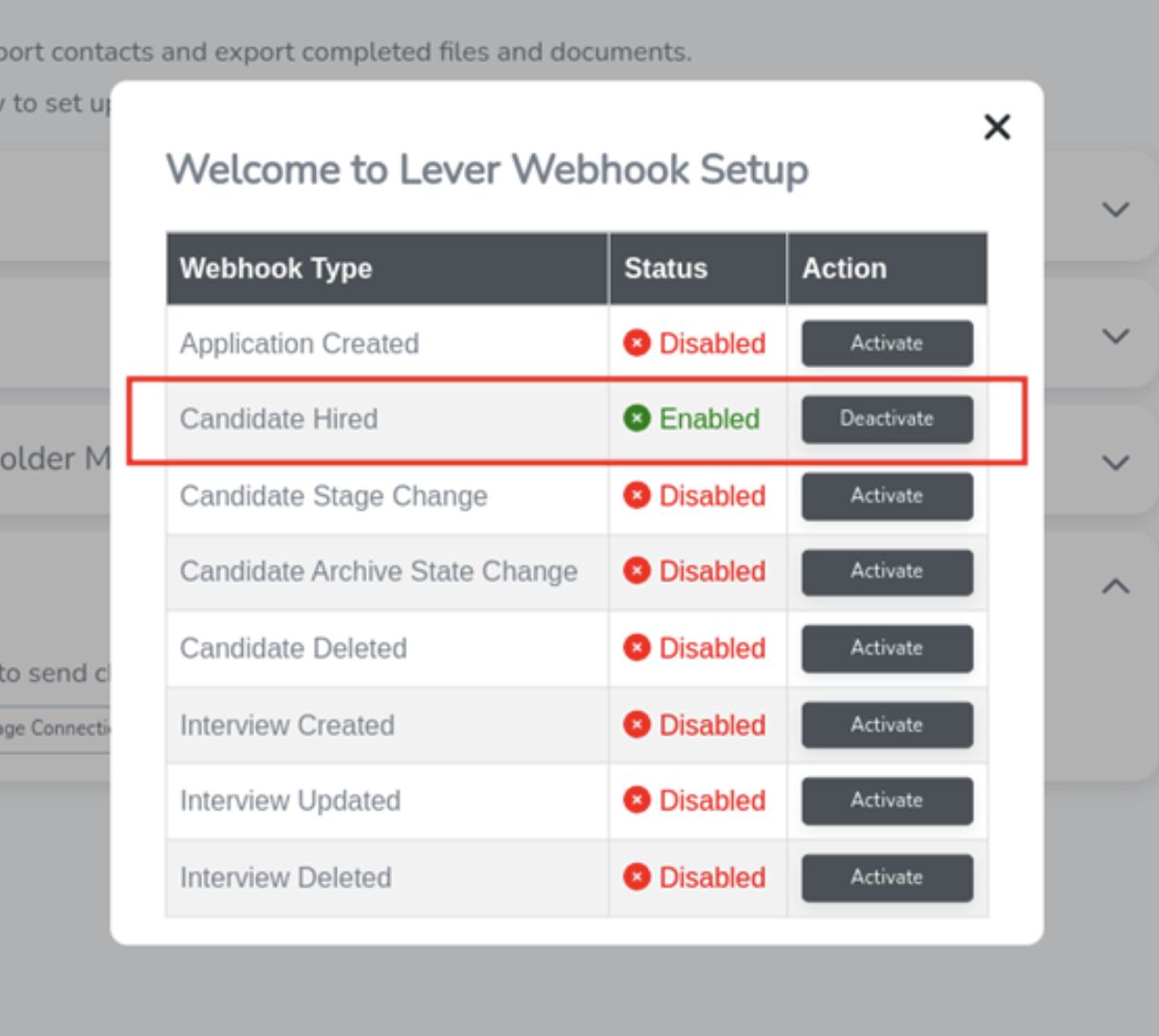 Enabling and using the Boilerplate integration – Lever Support