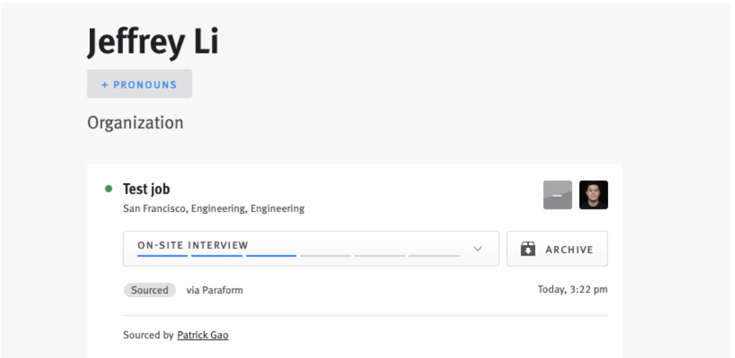 Enabling and using the Paraform integration – Lever Support