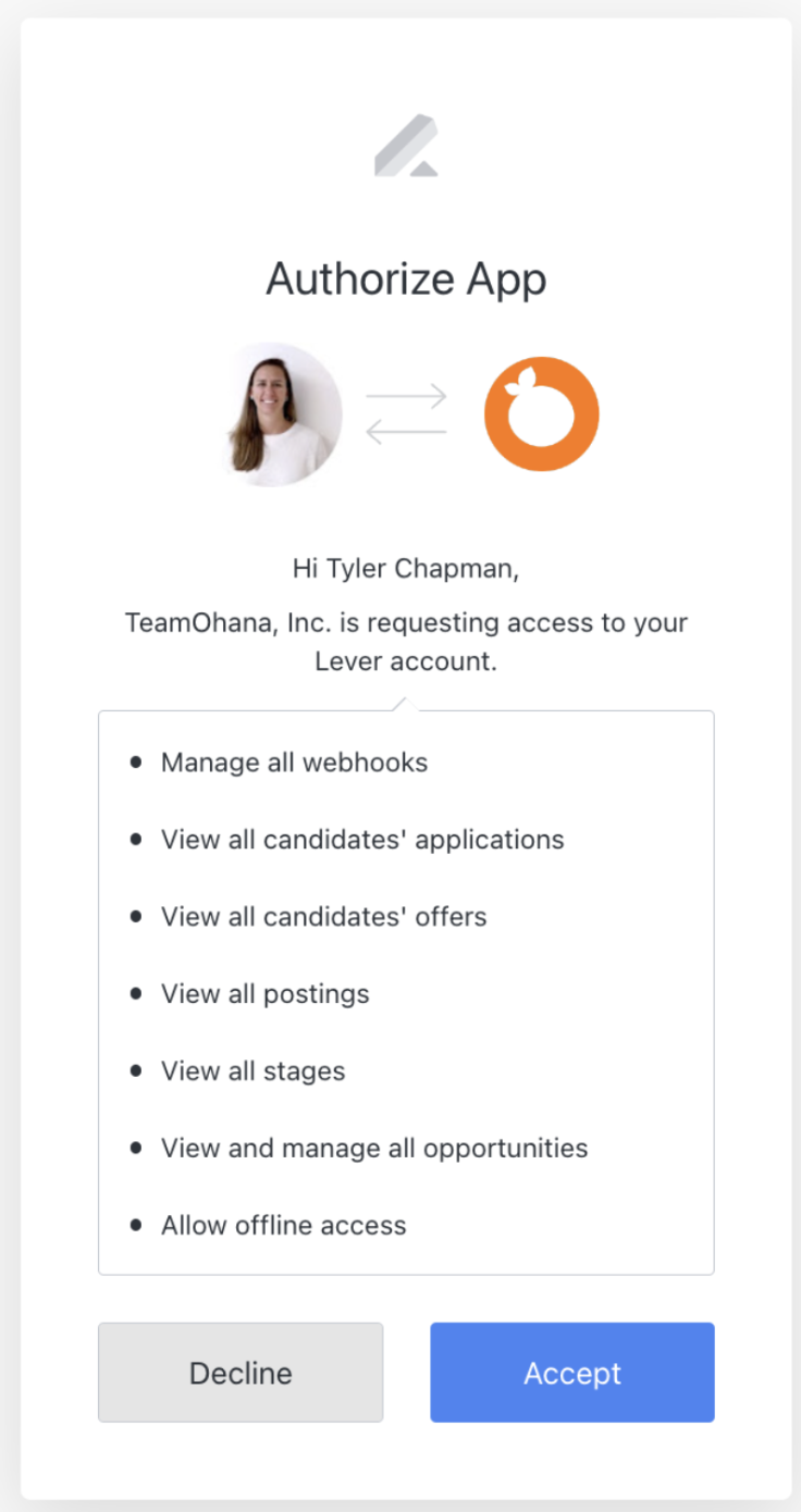 Enabling and using the TeamOhana integration – Lever Support