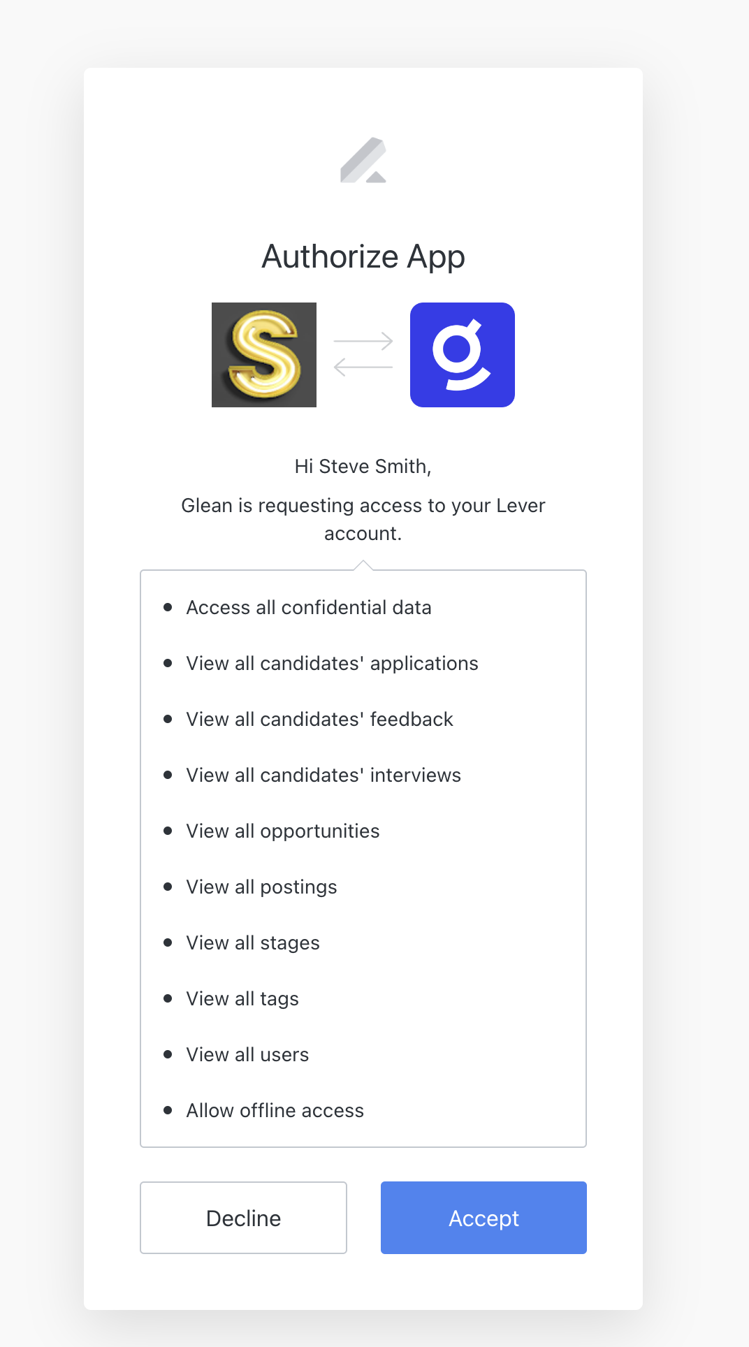 Enabling and using the Glean integration – Lever Support