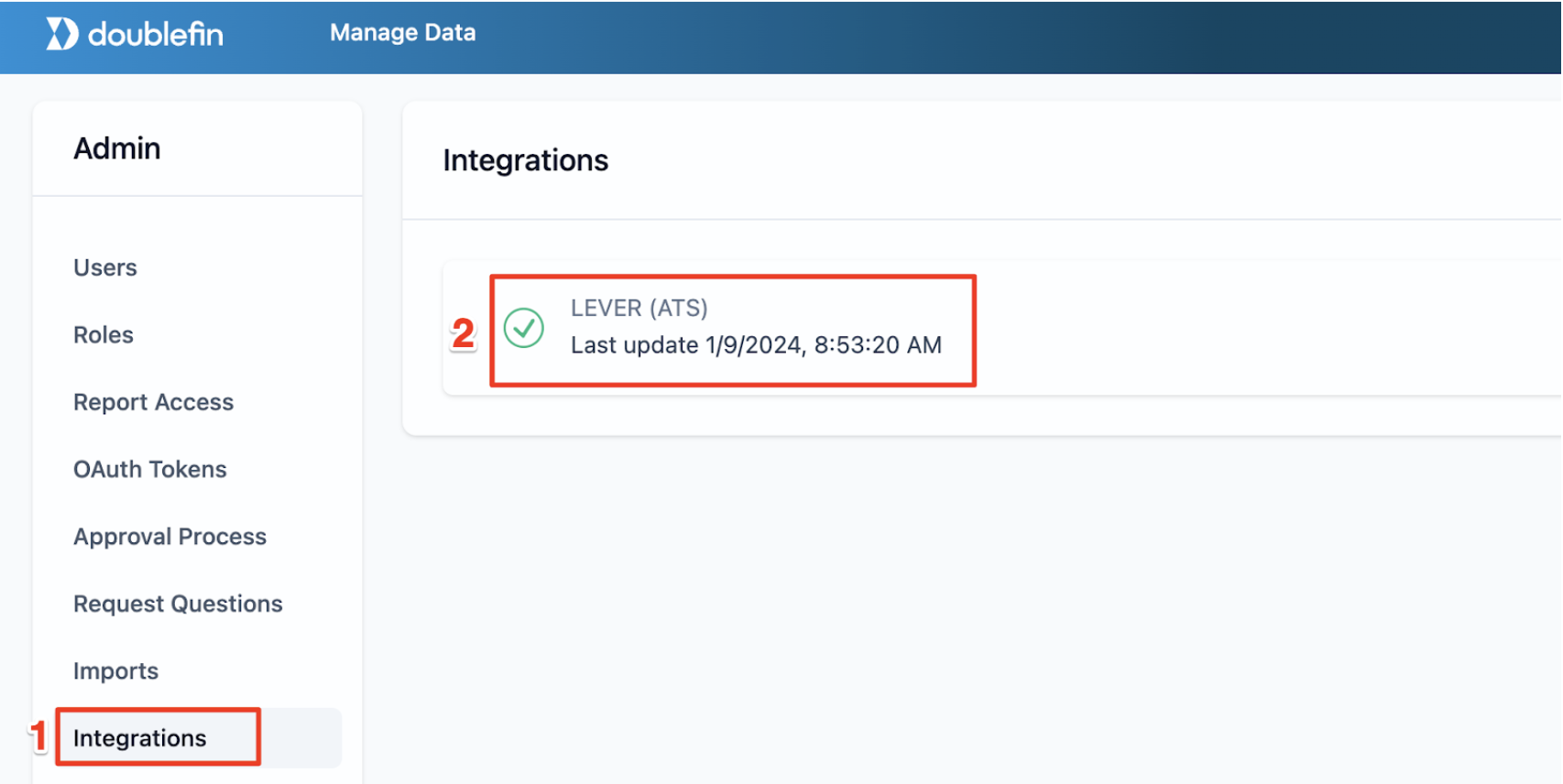Enabling and using the Doublefin integration – Lever Support