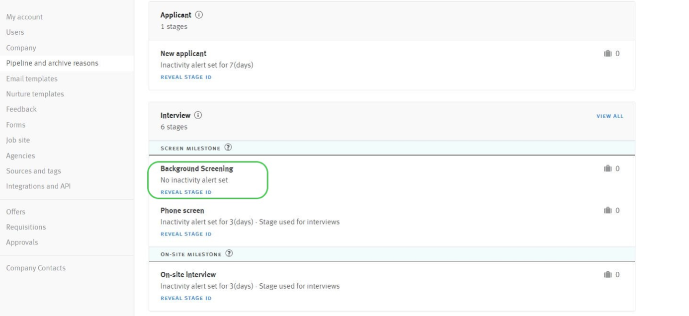 Enabling and using the Orange Tree Employment Screening integration ...