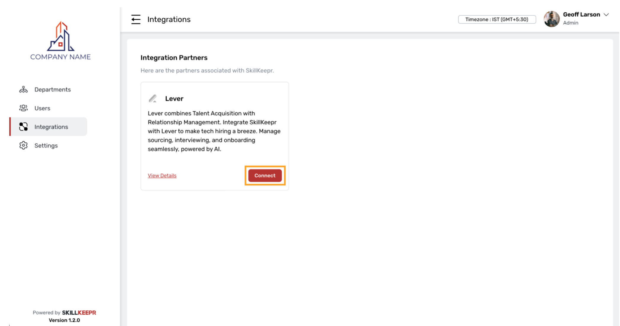 Enabling and using the SkillKeepr integration – Lever Support