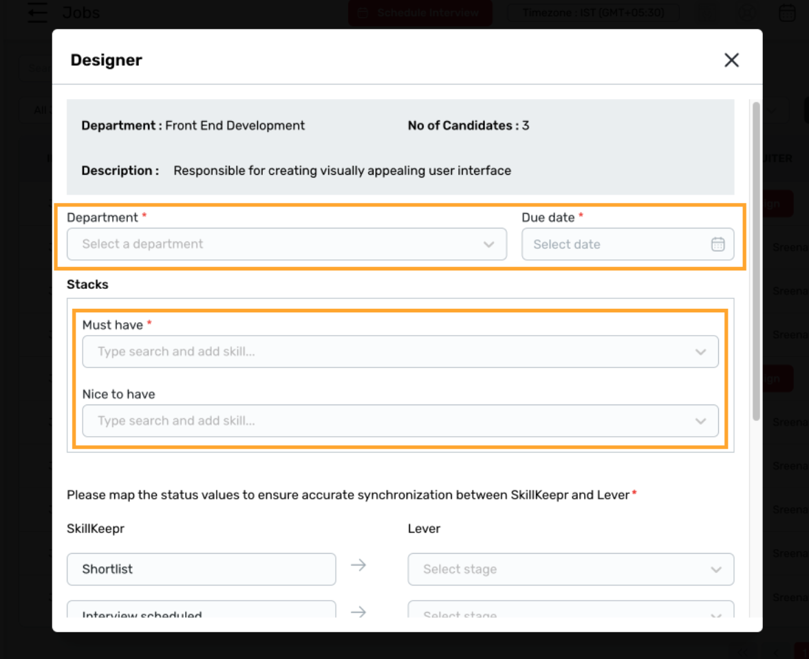 Enabling and using the SkillKeepr integration – Lever Support