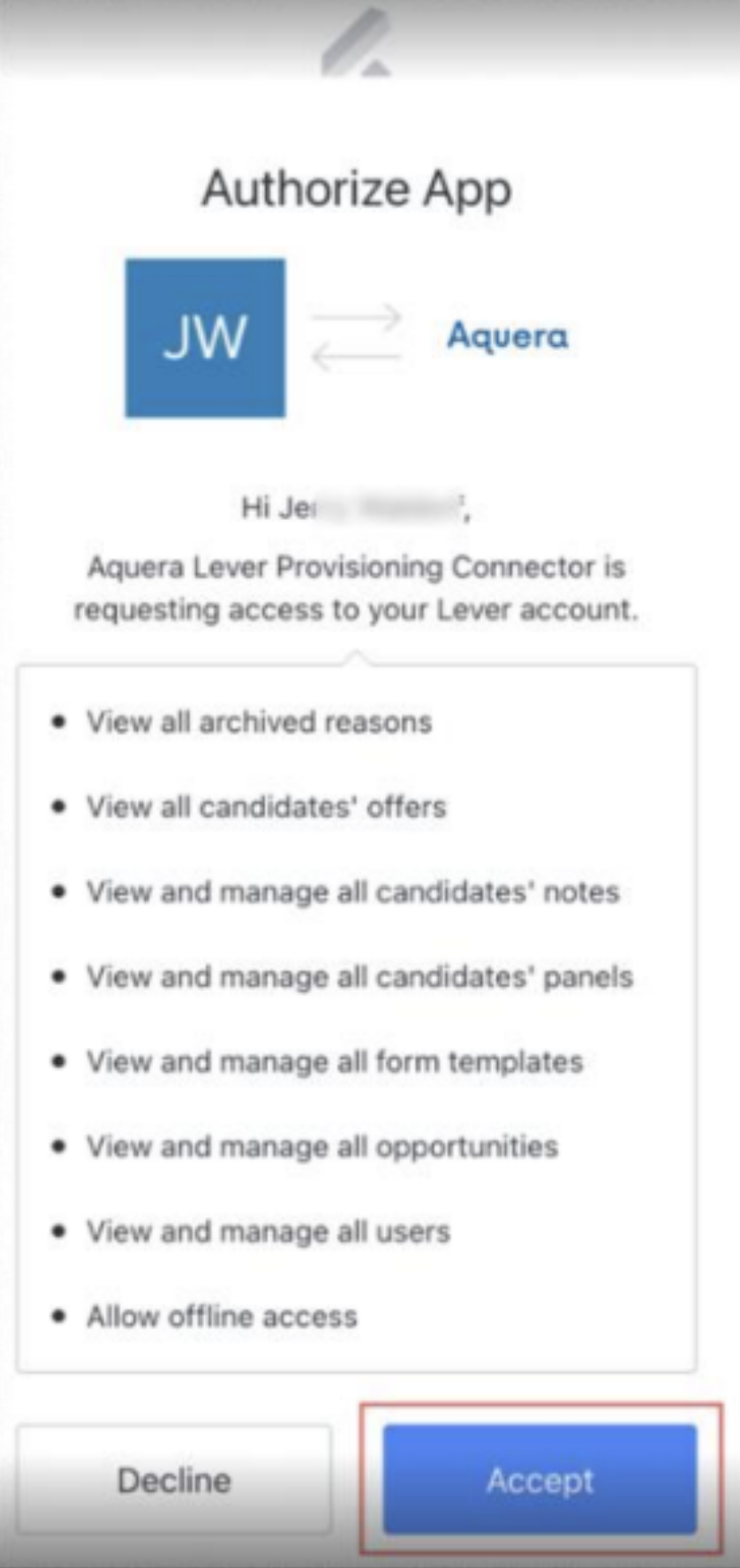 Enabling and using the Aquera integration – Lever Support