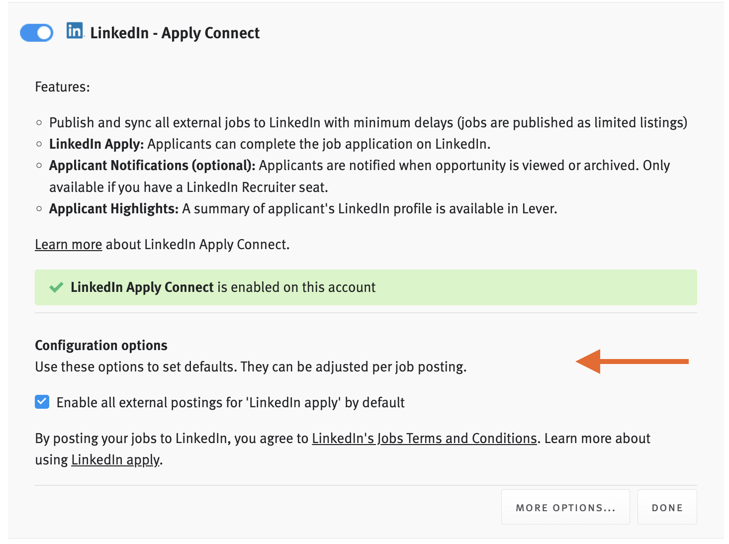 Enabling and using the LinkedIn Apply Connect integration – Lever Support