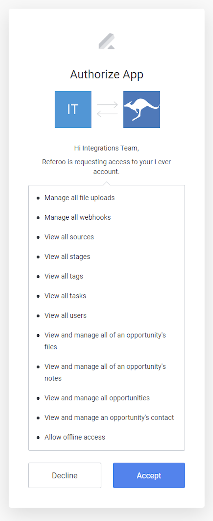 Enabling and using the Referoo integration – Lever Support