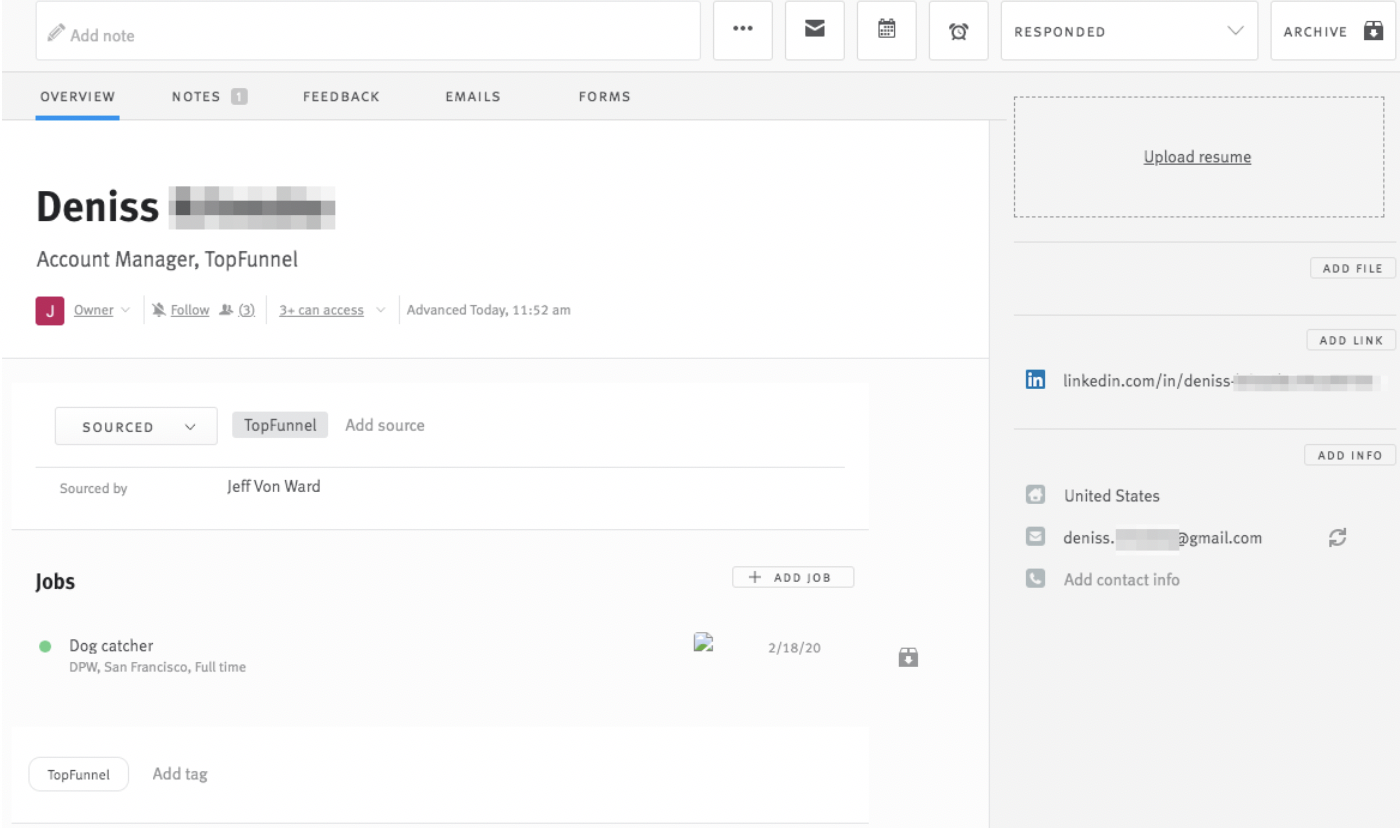 Enabling and using the TopFunnel integration – Lever Support