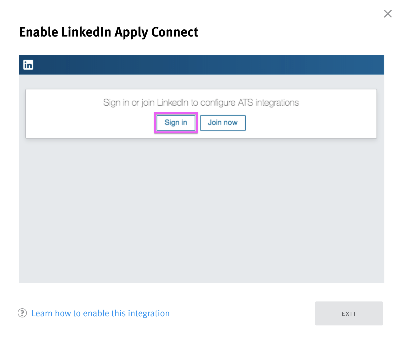 Enabling and using the LinkedIn Apply Connect integration – Lever Support