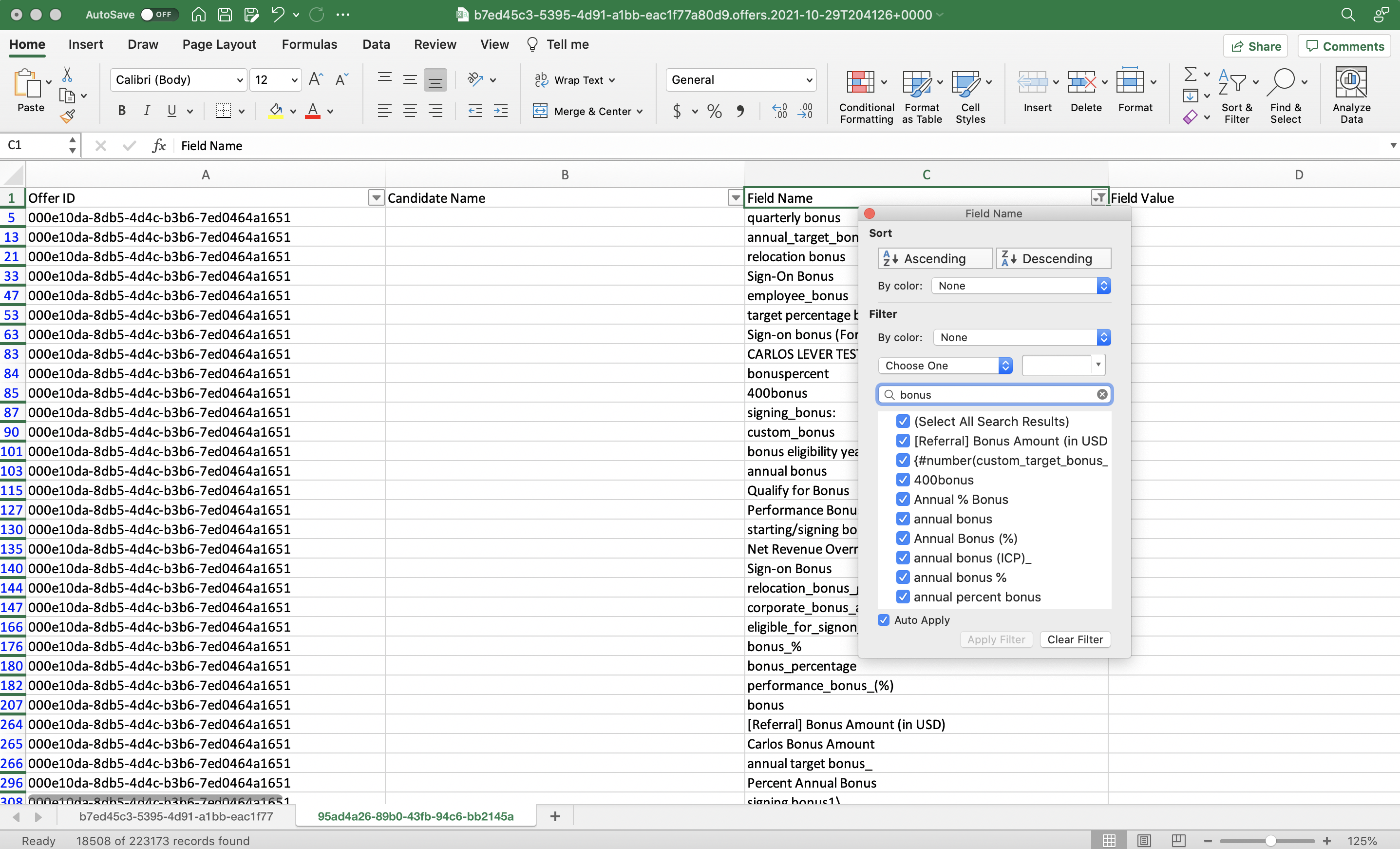 Visual Insights: Retrieving offer bonus fields from the Offers export ...