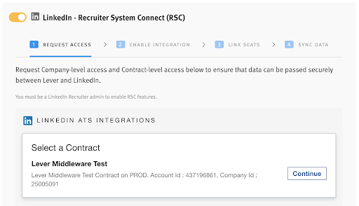 Enabling the LinkedIn Recruiter System Connect (RSC) integration – Lever Support