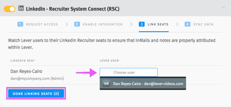 Enabling the LinkedIn Recruiter System Connect (RSC) integration – Lever Support