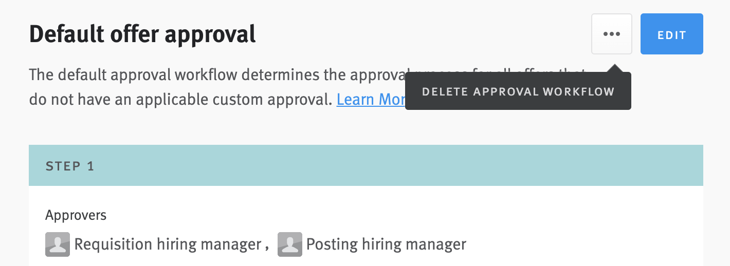 Building offer approval workflows – Lever Support