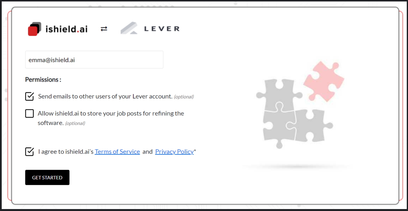 Enabling and using the ishield.ai integration – Lever Support