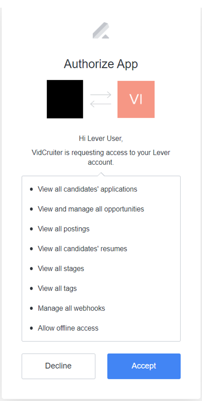 Enabling and using the VidCruiter integration – Lever Support