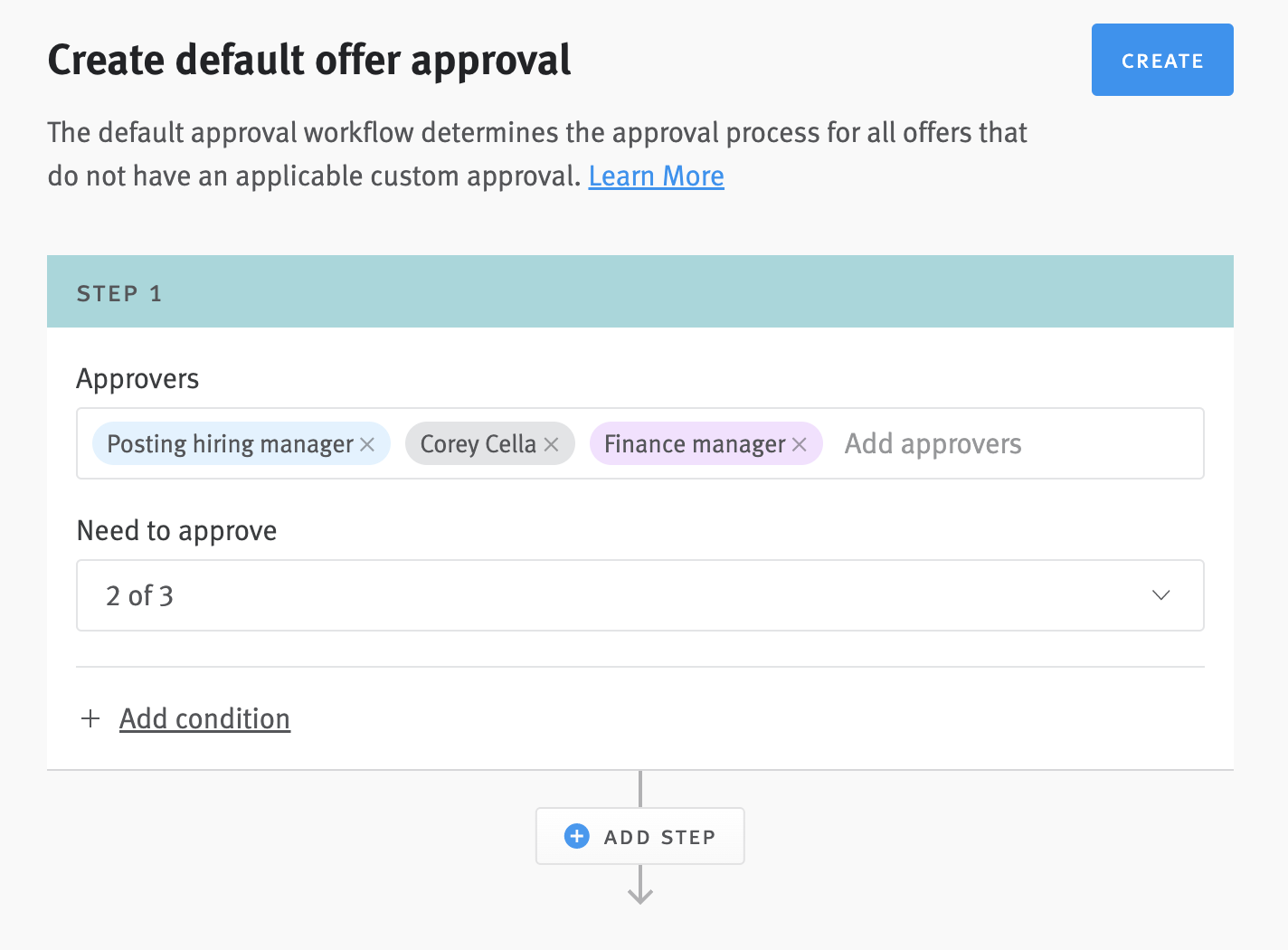 Building offer approval workflows – Lever Support