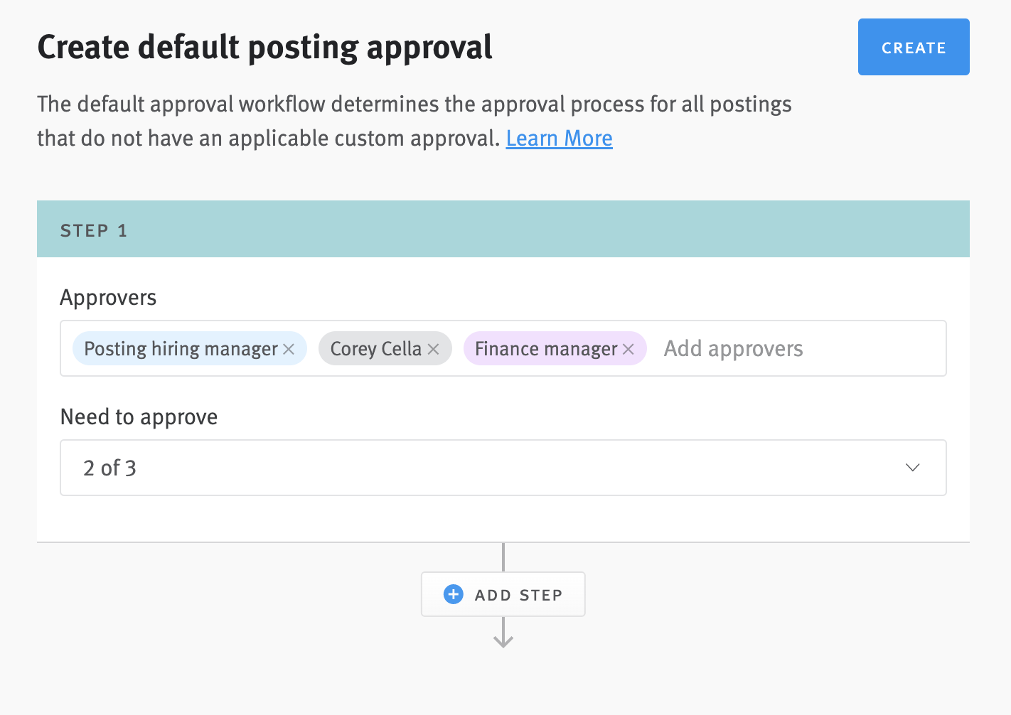 Building job posting approval workflows – Lever Support