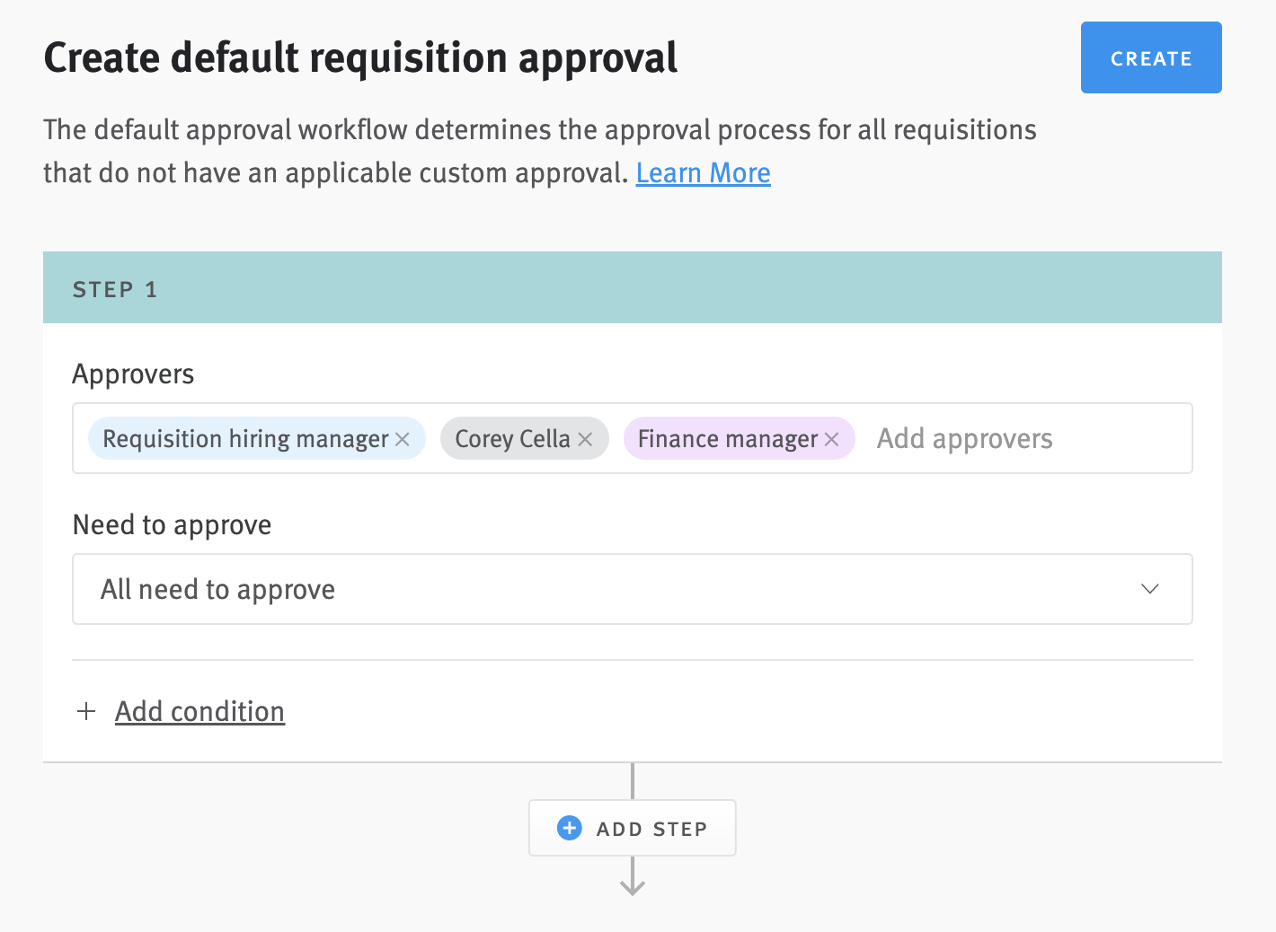Building requisition approval workflows – Lever Support