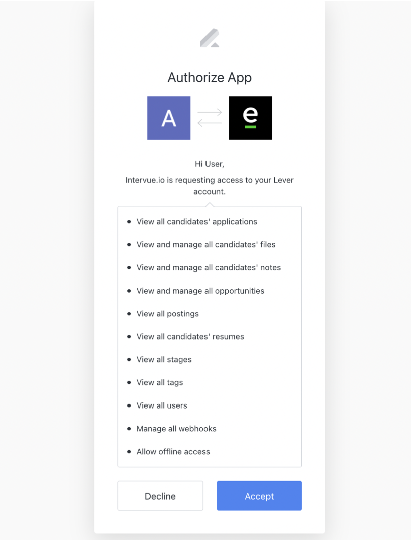 Enabling and using the Intervue.io integration – Lever Support