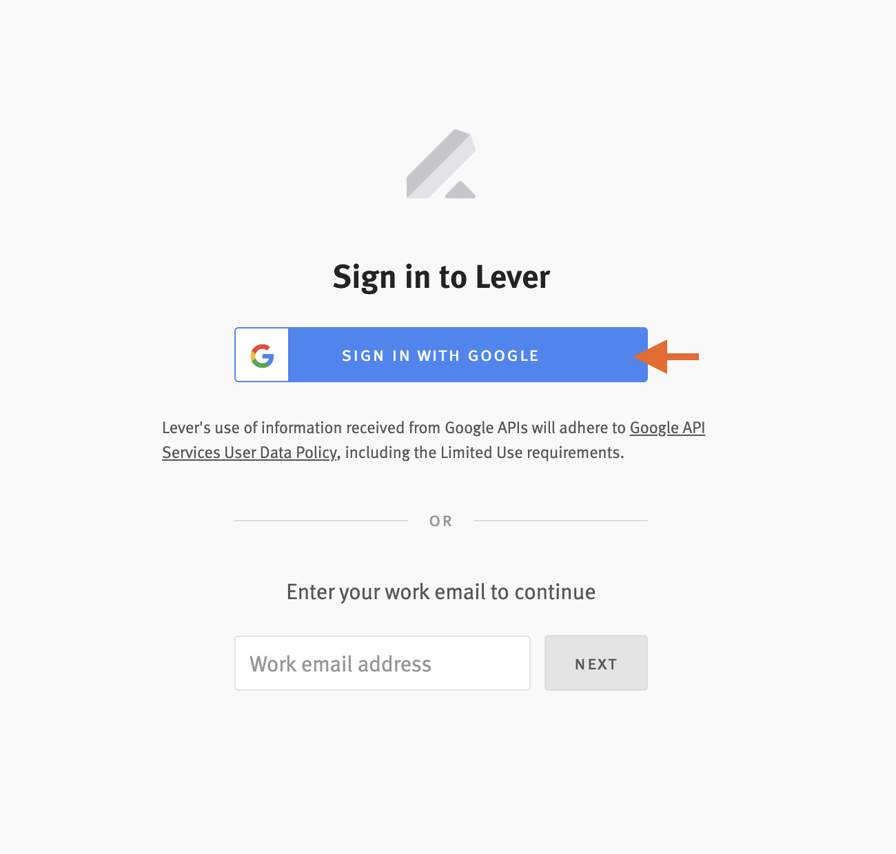 Logging in to Lever – Lever Support