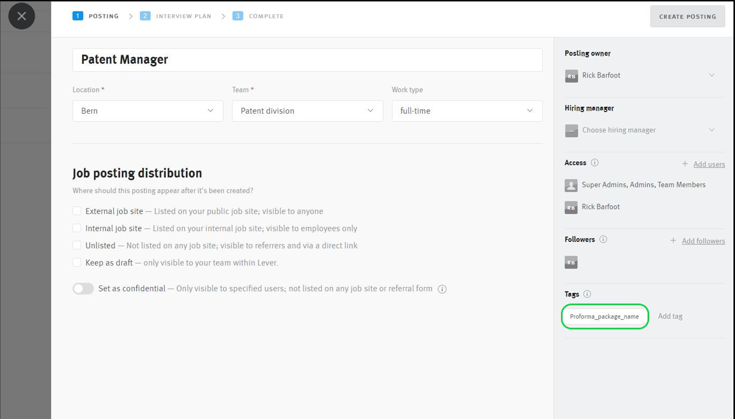 Enabling and using the Proforma integration – Lever Support