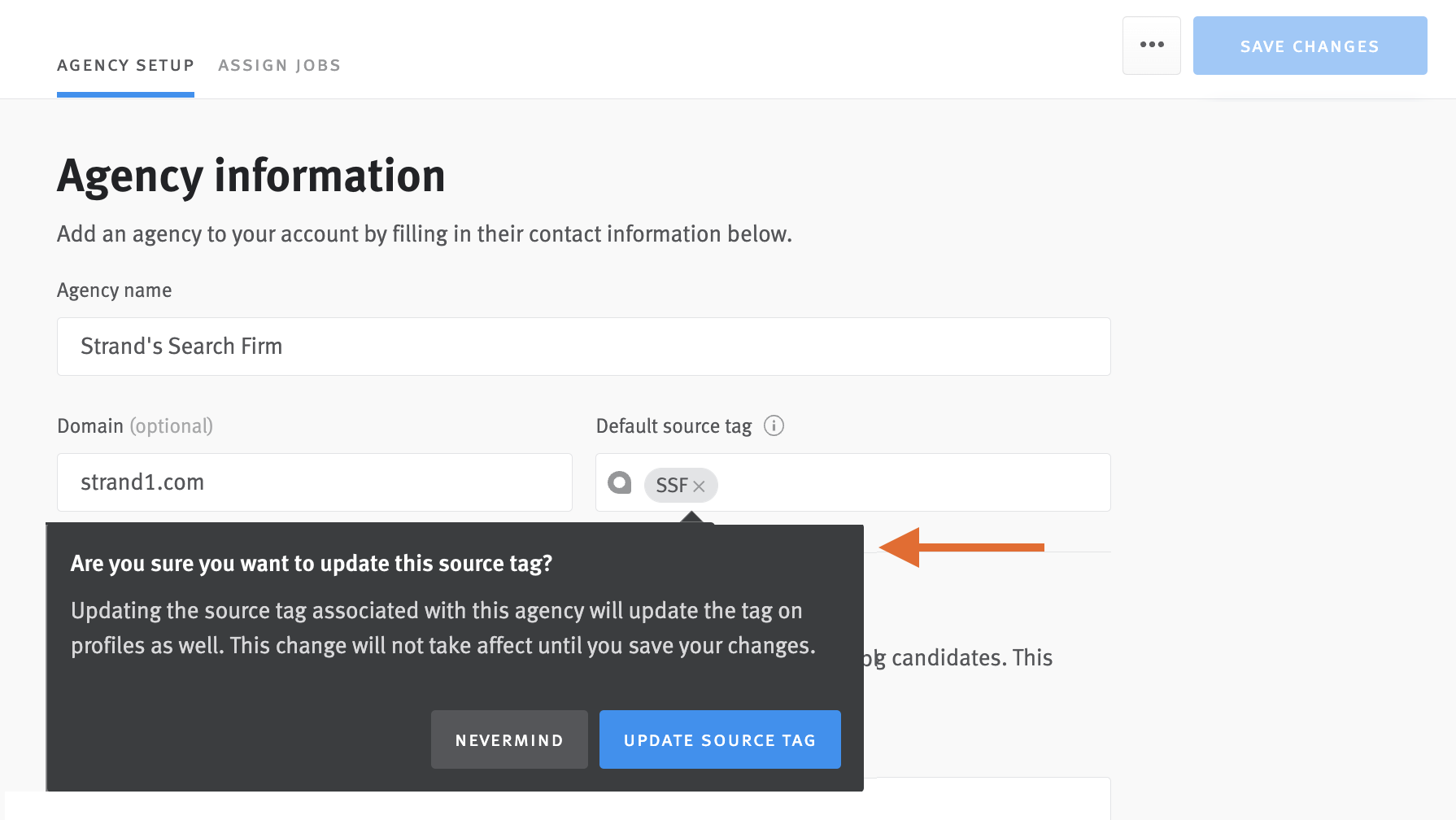 Adding and managing agency source tags – Lever Support